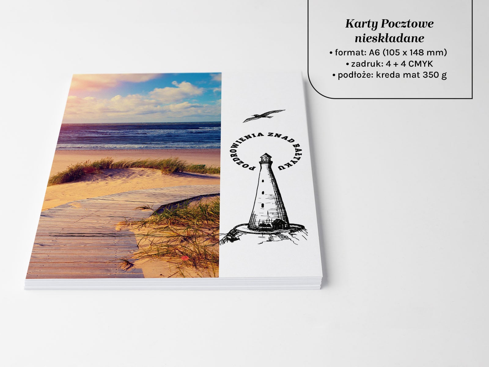 Kartka pocztowa wymiar A6 - Viperprint.pl