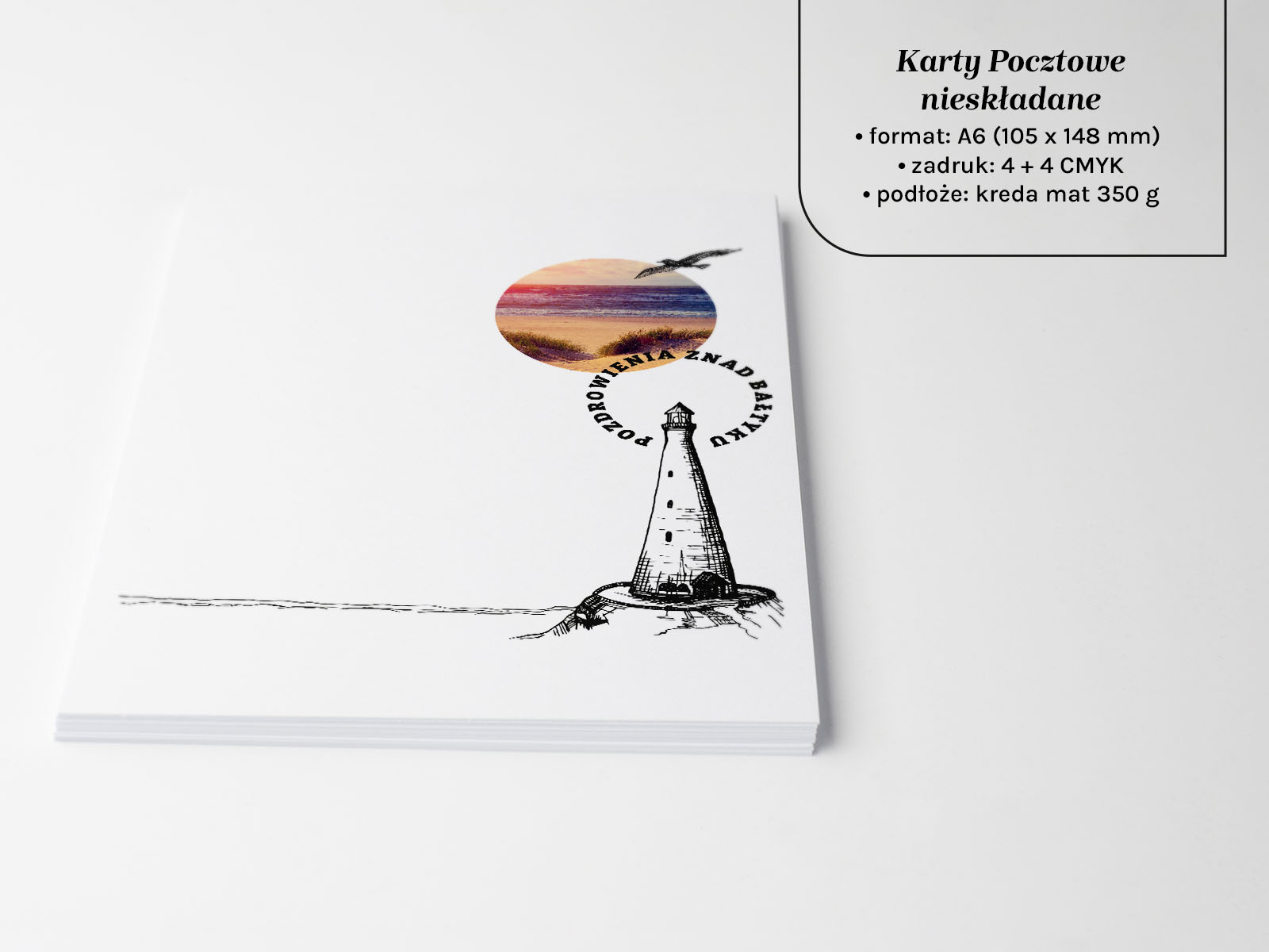 Kartka pocztowa wymiar A6 - Viperprint.pl